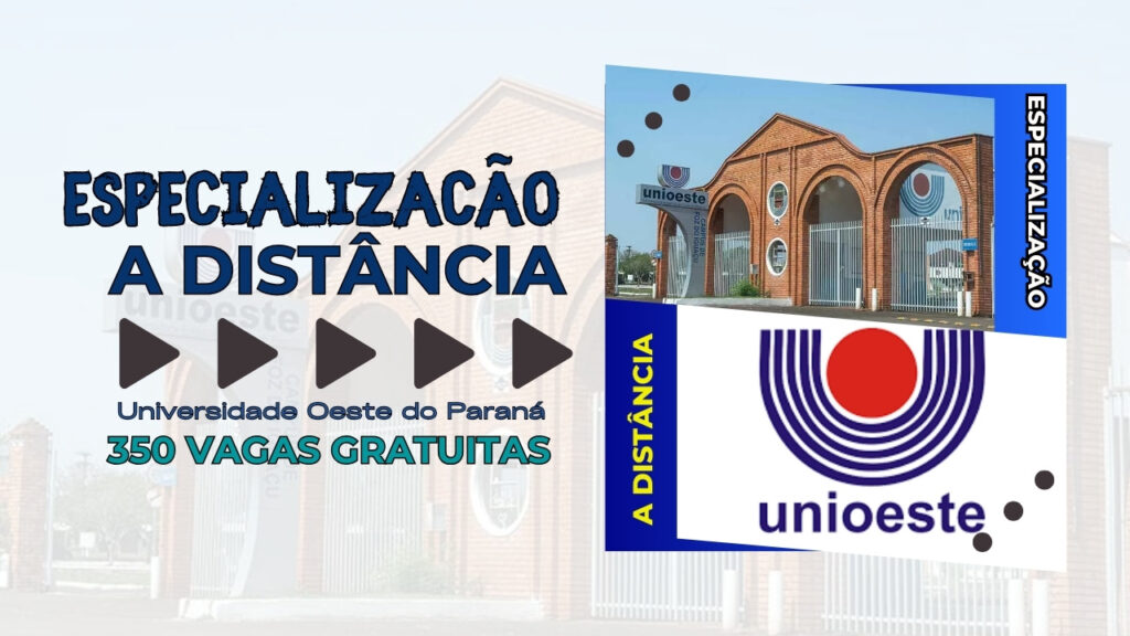 UNIOESTE lança 2 Editais da Especialização EAD na Educação | PEBSP
