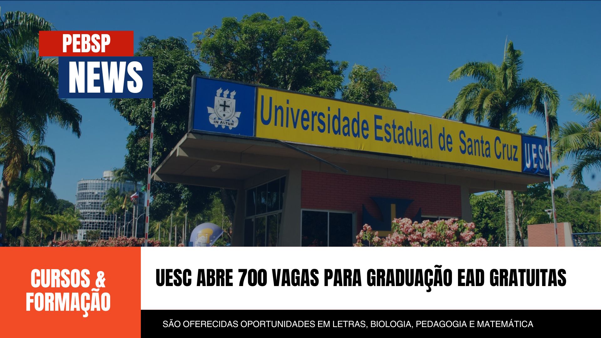 UESC abre 700 oportunidades em cursos de graduação EaD na UESC: Vagas ...