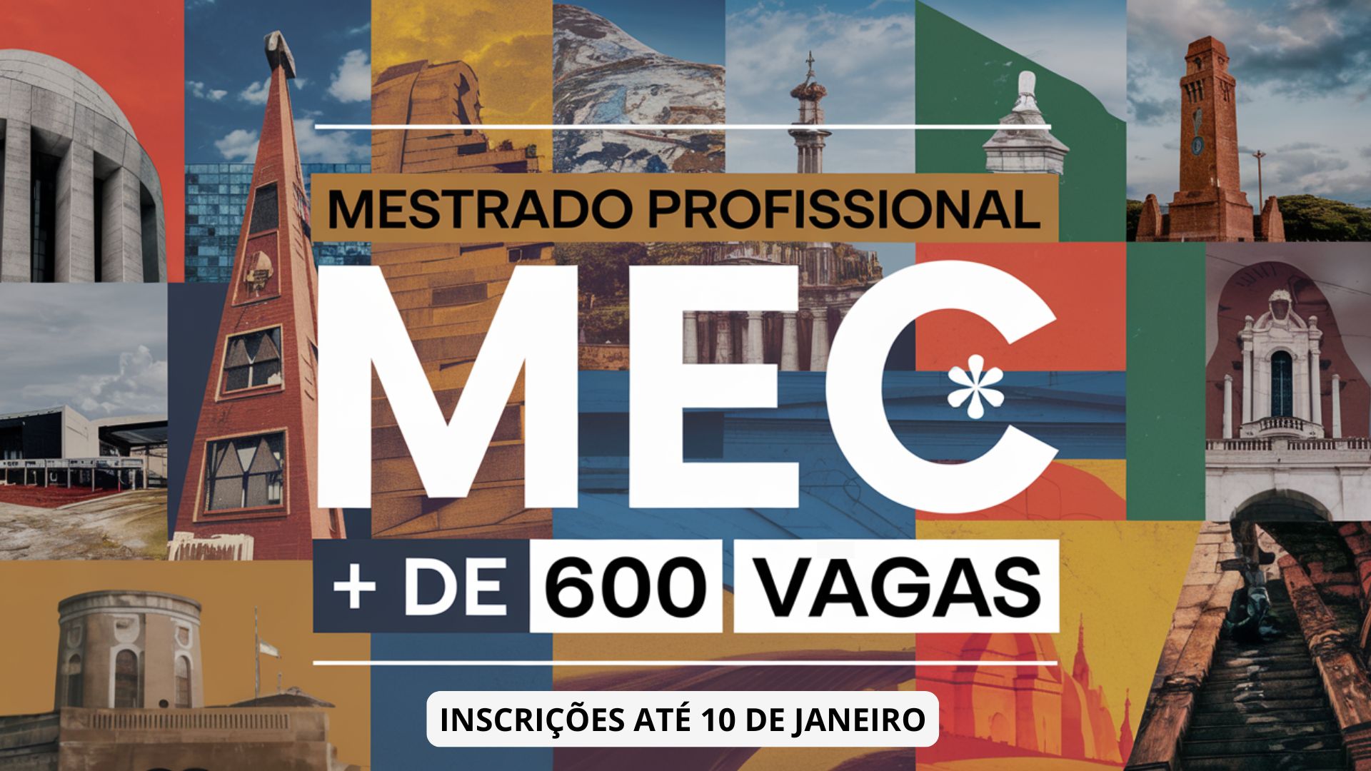 Mestrado Profissional do MEC encerra inscrições amanhã: + de 600 vagas ...