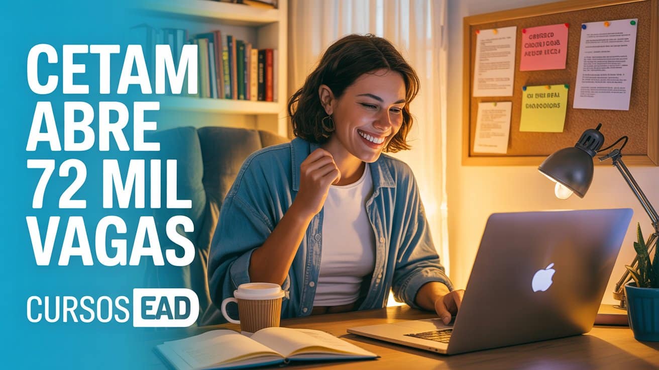 Quer estudar online sem pagar nada? CETAM abre 72 mil vagas em Cursos EAD e hoje é o último dia ...