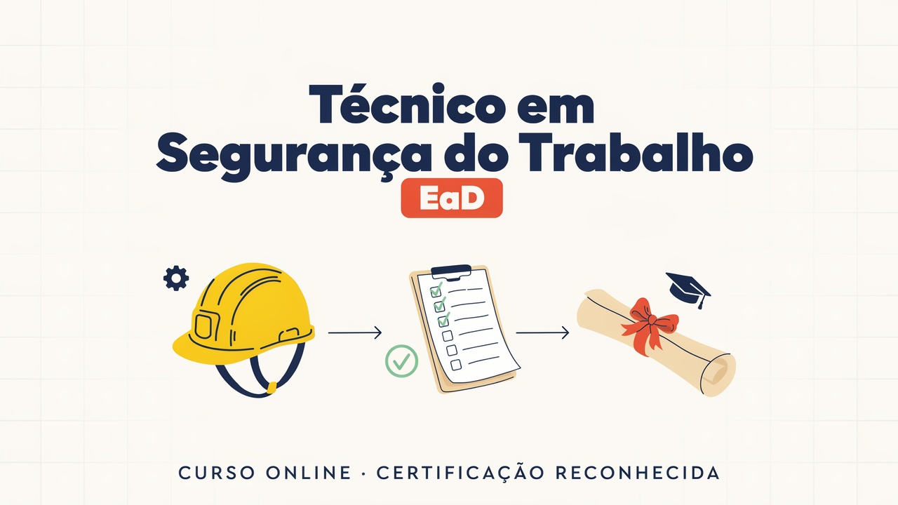 Obrigatório por lei e bem pago: Técnico em Segurança do Trabalho EAD ...